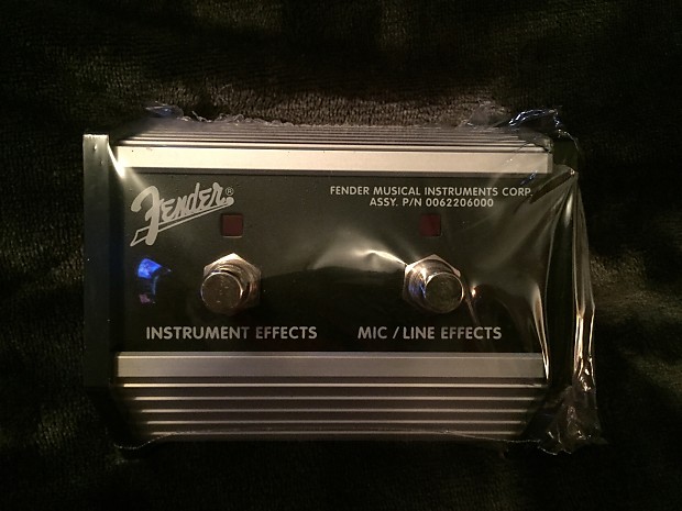 Fender Fender Acoustasonic Jr. DSP 2 Button Footswitch Black | Reverb