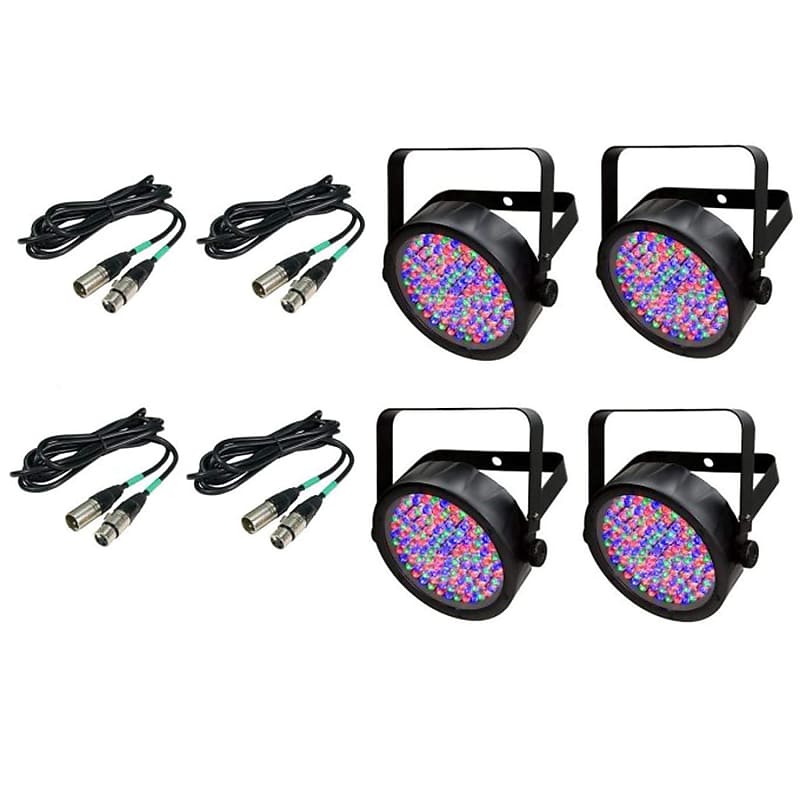 (4) Slimpar 56 Led Slim Par Can Pro Rgb Lighting Effects + | Reverb