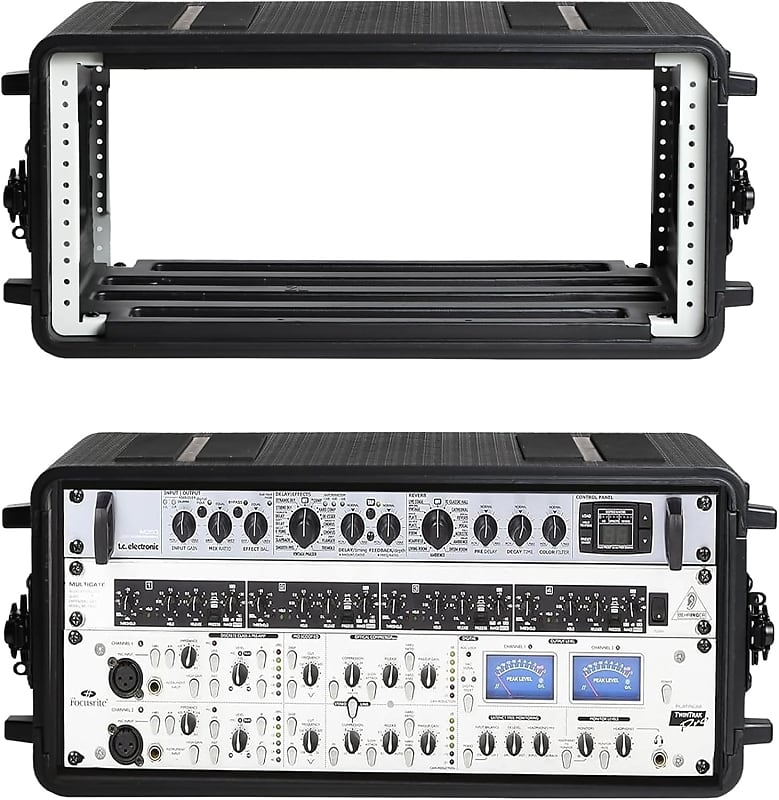 4U 19" Rack Case Shallow 12" Depth HDPE Waterproof | Reverb