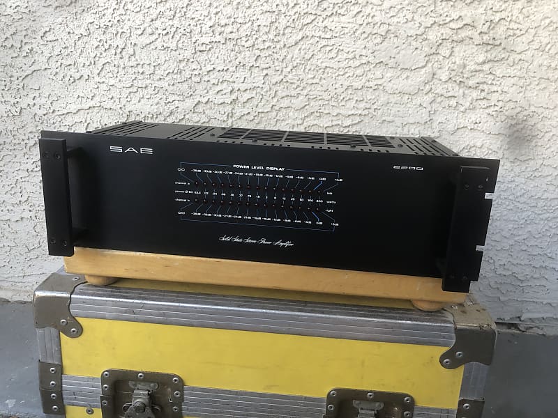 Vintage SAE 2200 Solid State Stereo Power Amplifier | Reverb