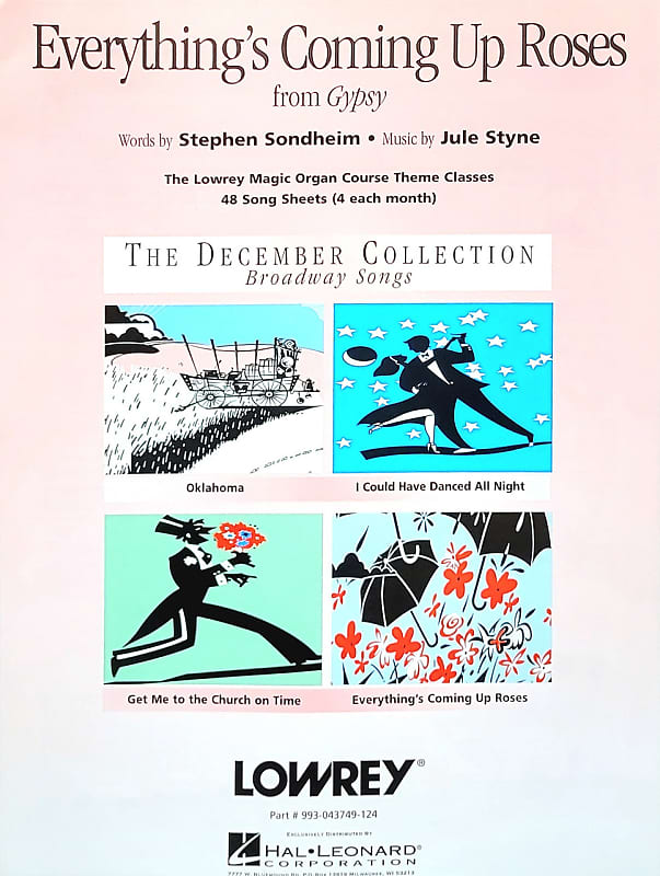 Everything's Coming Up Roses - Lowrey EZ Play Sheet Music | Reverb