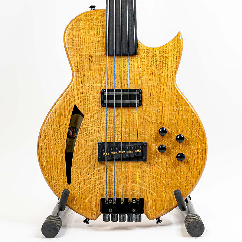 2017 Chris Larkin ASAP DB5 5-String Fretless Headless Bass | Reverb