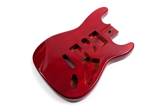 Cherry Red Tint Mahogany electric guitar Stratocaster Style | Reverb