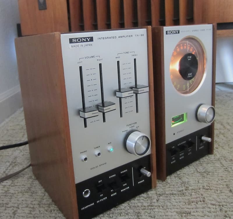 Sony ST88 TA88 Vintage Amplifier & Tuner Matched Set | Reverb