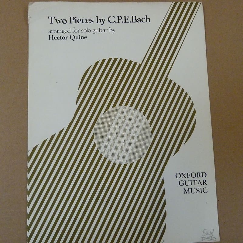 guitar C.P.E. BACH two pieces, arr. for solo guitar, | Reverb UK