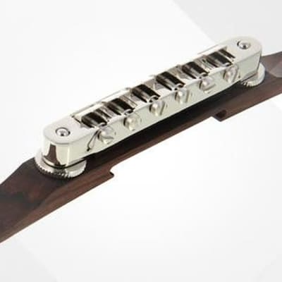 Gretsch® Adjust-O-Matic Chrome Guitar Bridge~Rswd Base~12" | Reverb
