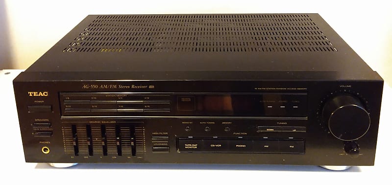 TEAC AG-550 AM/FM Stereo Receiver with 5-Band Graphic | Reverb