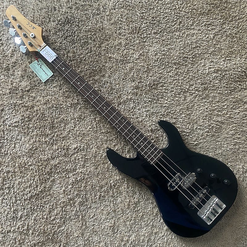 XCC Black 4 String Precision Style Bass, Basswood Body, Maple | Reverb