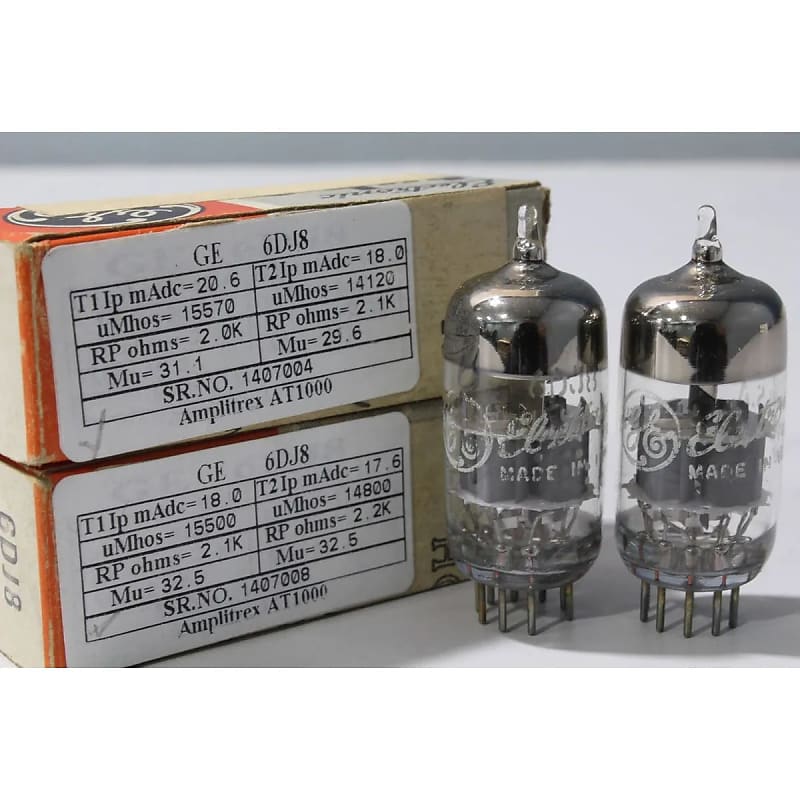 6DJ8/ECC88 GE Clear Glass Made in U.S.A. Amplitrex Tested | Reverb
