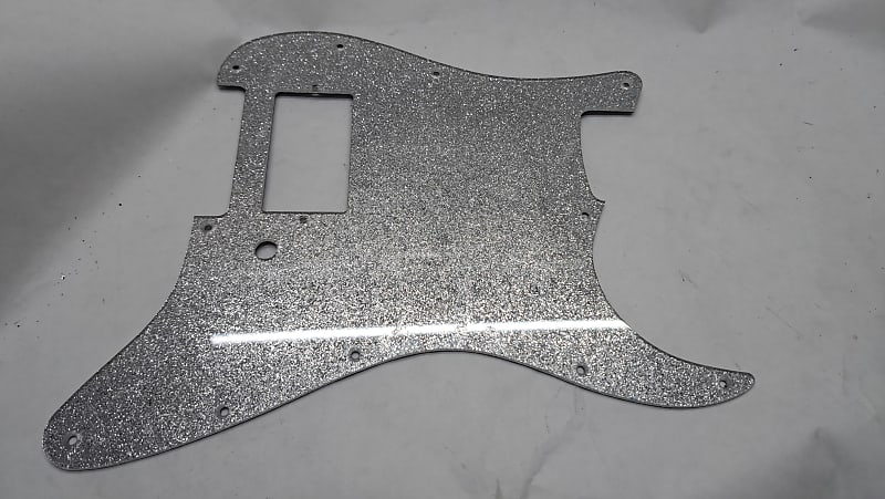 Platinum Silver Glitter HXX H pickguard Fits Fender Strat | Reverb UK