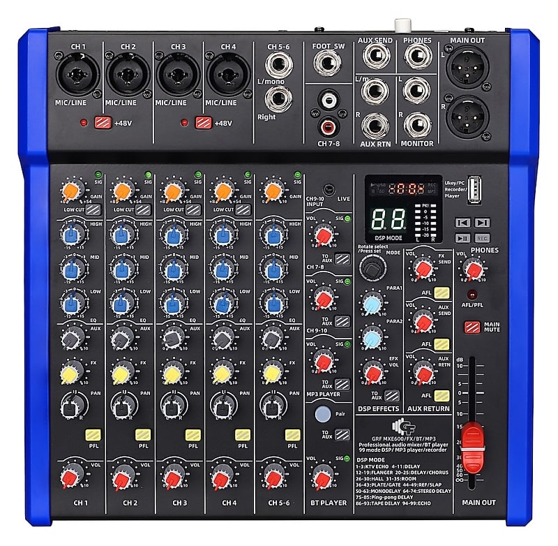 Groove Factory MXE-600FX Audio Mixer With Effects 2025 - | Reverb