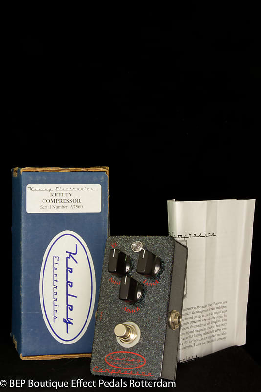 Keeley 3 Knob Compressor 2006 s/n A7560 Black Sparkle/Red 5th | Reverb