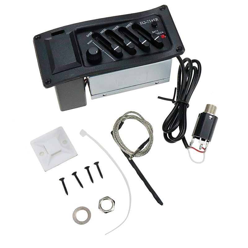 EQ-7545R 4-Band EQ Equalizer Acoustic Guitar Preamp Pickup | Reverb