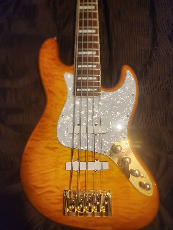 Bass Mods KM5 5 string bass 2022 - wood | Reverb