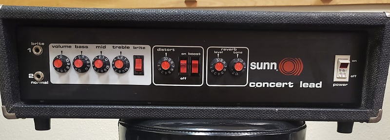 Sunn Concert Lead Amp *Red Knob* Mid 70's Vintage | Reverb