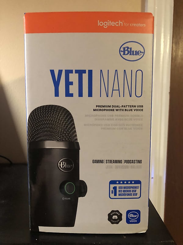 Logitech Yeti nano Condenser Cardioid USB Microphone - Black | Reverb