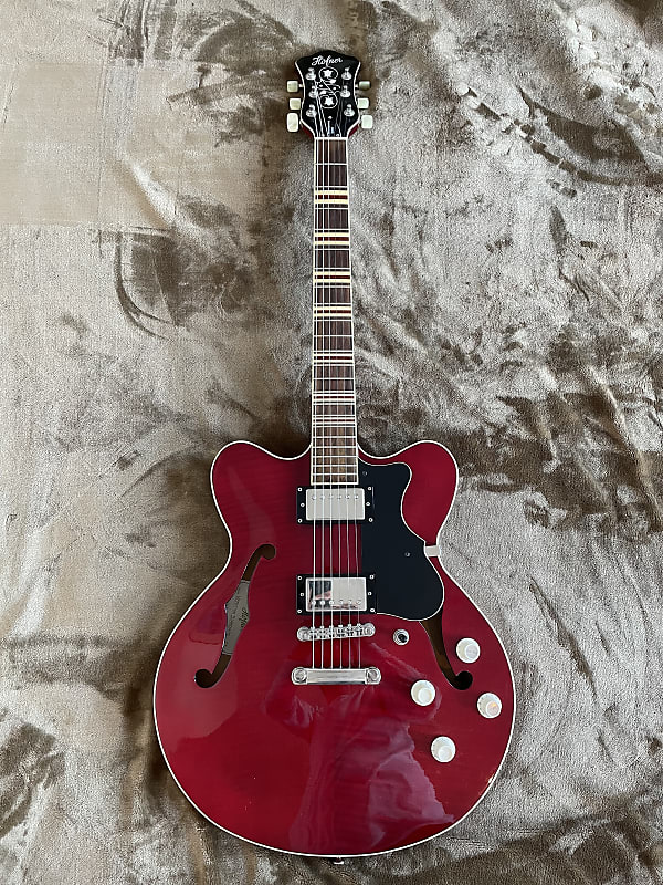 Hofner Verythin CT Semi Hollowbody 2015 Red | Reverb UK