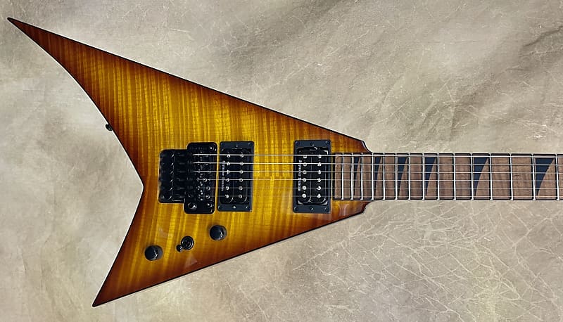 Jackson USA Custom Shop RR 2H FR Amber Lager Burst Guitar | Reverb