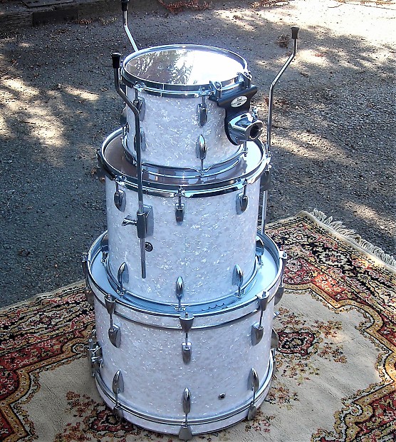 Custom Compact BeBop Drum Kit Pearl Masters and Keller Shells | Reverb