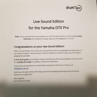 Yamaha DTX Pro with 30 extra kits plus Cable Splitter | Reverb