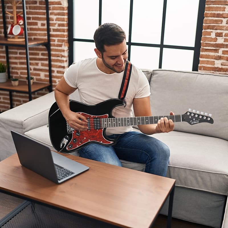 Glarry GST Electric Guitar HSH Pickup - Black | Reverb