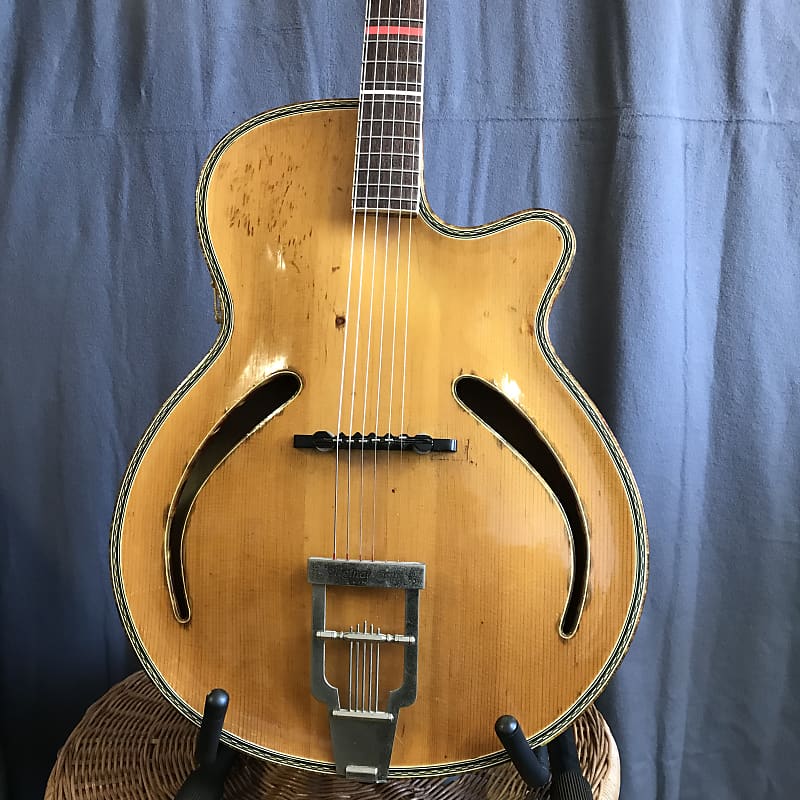 Hopf SL 319 Blonde jazz archtop guitar 50s - | Reverb Australia