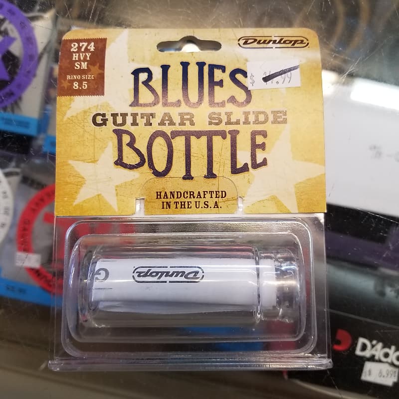 Dunlop 274 Blues Bottle Glass Guitar Slide - Heavy Small Wall | Reverb