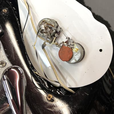 1963 Mosrite The Ventures Model MK I Side Jack - Black Refin | Reverb