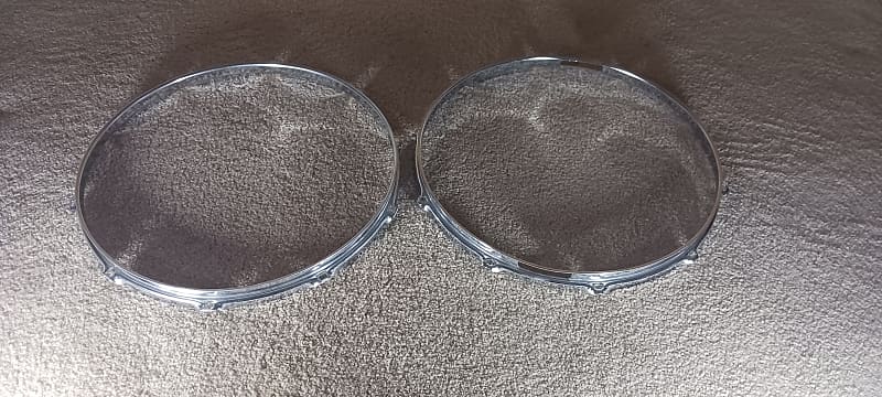 A pair of 14" snare rims 10 hole #7 | Reverb