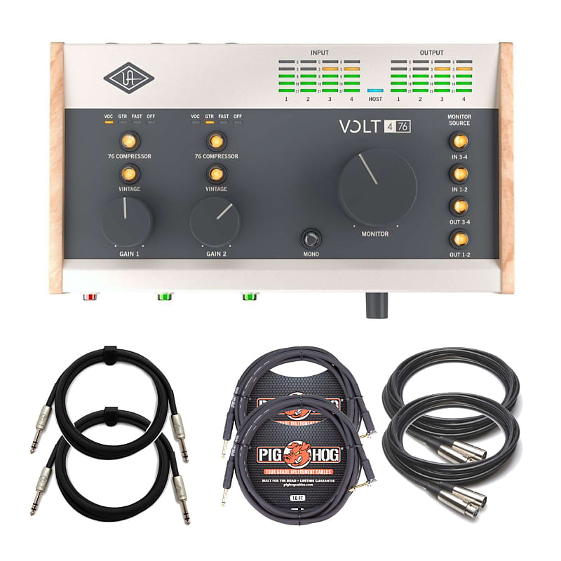 Universal Audio VOLT-476 USB Audio Interface with XLR Cables, | Reverb