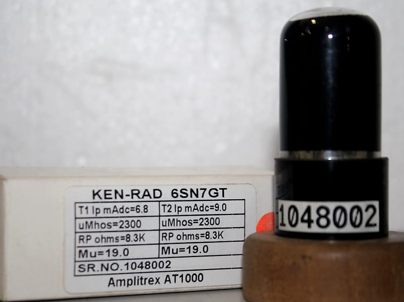 6SN7GT-JAN CKR/VT 231 KENRAD Black Coated Glass Made In USA | Reverb