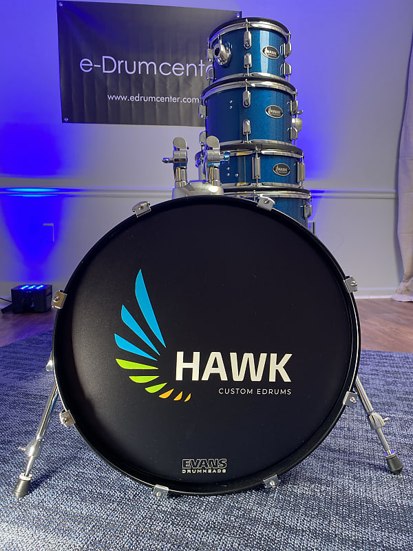 Hawk Talon 2 5pc Shell Pack - Blue Sparkle - Very Good - | Reverb