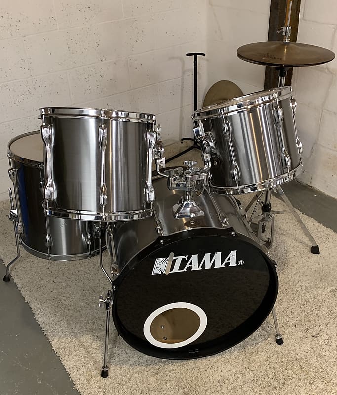Tama Rockstar drumset- chrome finish | Reverb
