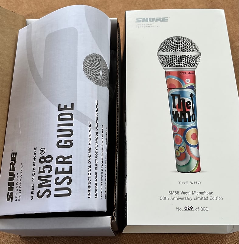 Shure Shure SM58 The Who 50th Anniversary Microphone Mic New Shure Shure SM58 The Who 50th Anniversary Microphone Mic New