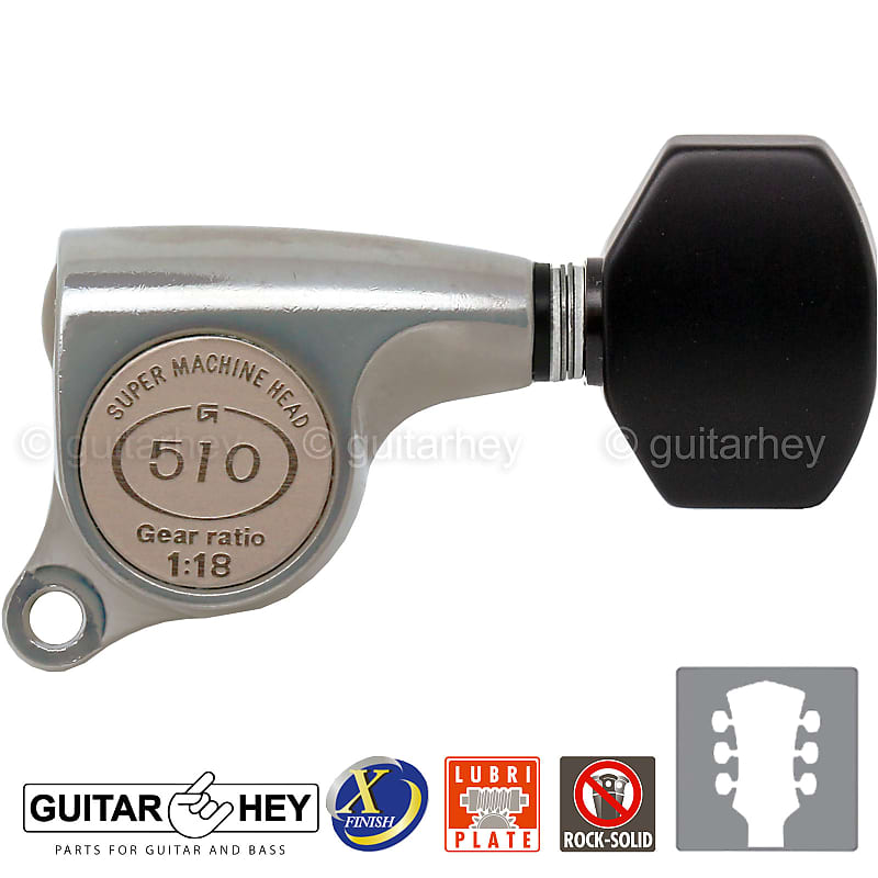 NEW Gotoh SGS510Z-B07 L3+R3 Set Mini Tuners 1:18 Ratio 3x3 - | Reverb