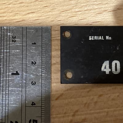 Original WEM PA 40 PA Amp Amplifier Back Information Plate | Reverb