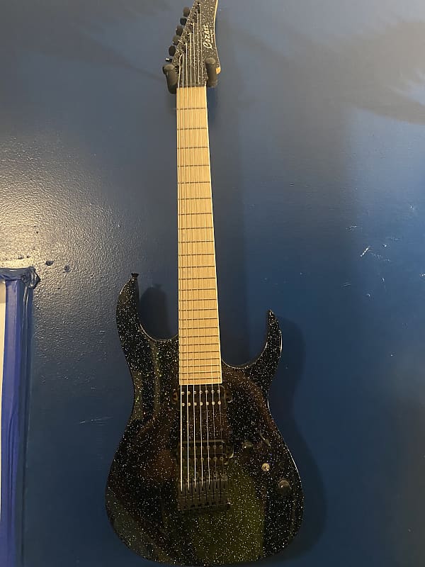 Cozart Custom 7 string Black with Glitter | Reverb