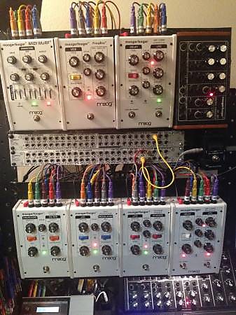 Complete set! Moog Limited edition White Moogerfoogers Out of | Reverb