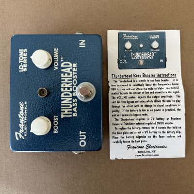 Frantone Thunderhead Bass Booster 2000's - Metalic Blue - | Reverb