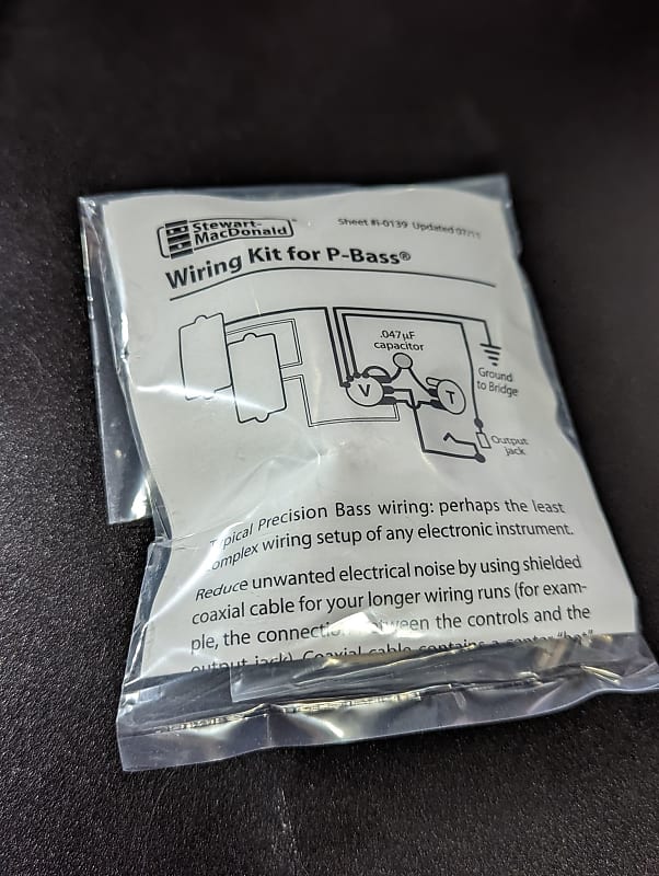StewMac Premium Wiring Kit for P-Bass | Reverb