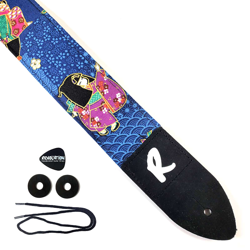 Geisha Guitar Strap - Japanese Geisha Guitar Strap - Cute | Reverb UK