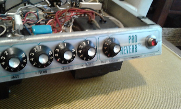 Vintage Fender Pro Reverb Amp Chassis - Silverface | Reverb