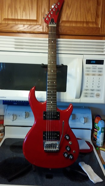 Memphis super strat vintage rare strat Red | Reverb