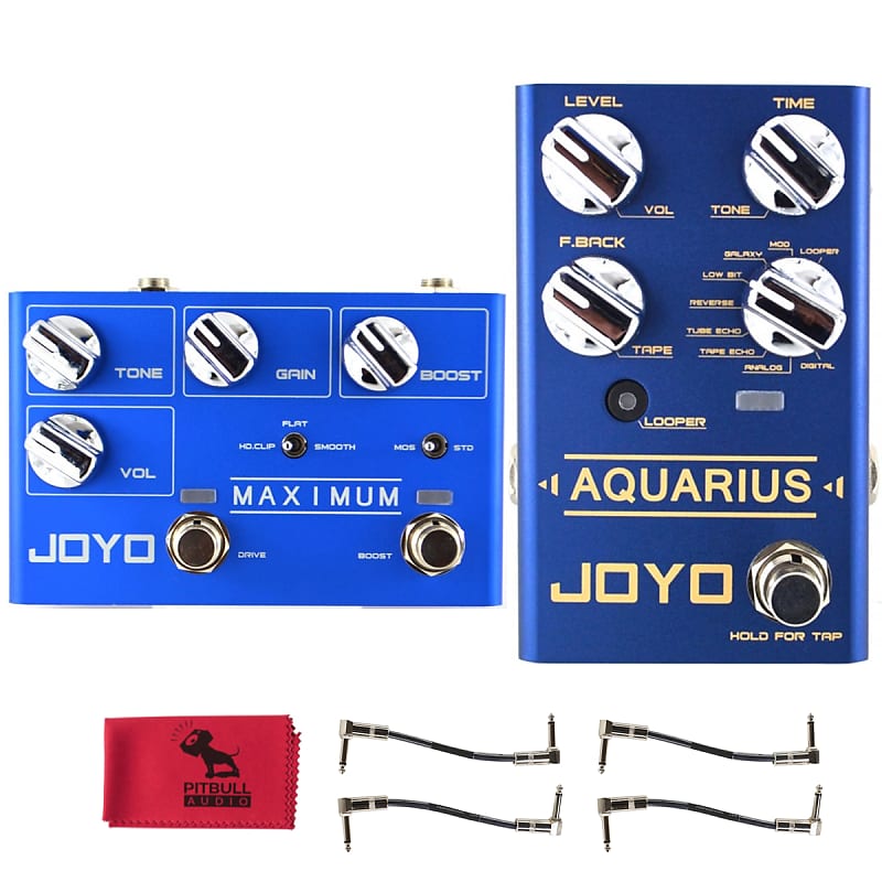 JOYO R-05 Maximum Mosfet Overdrive & R-07 Aquarius Delay | Reverb