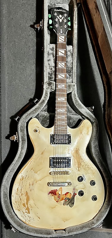 Washburn HB-45 Semi Hollow+OHSC+Extras+FREE SHIPPING | Reverb