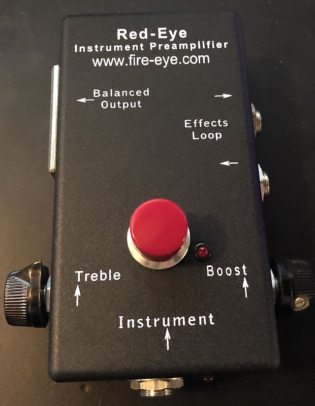 Fire-Eye Red-Eye Instrument Preamplifier 2016 black | Reverb