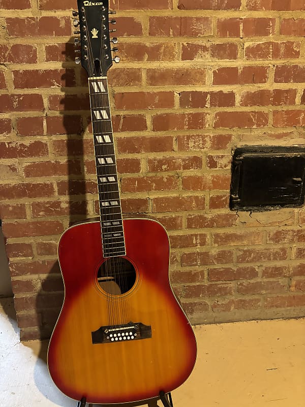 Vintage 1960s Dixon 0684 Hummingbird 12 String Acoustic | Reverb