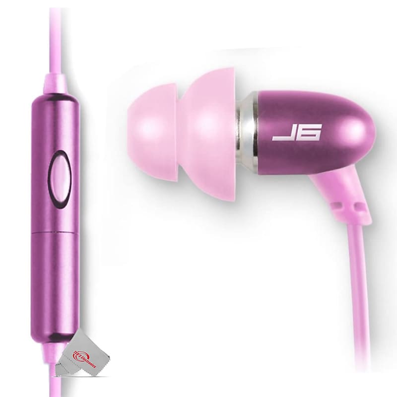 JLAB Jbuds Metal Earbuds Pink Compatible with All Mobile | Reverb