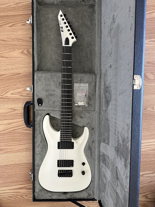 ESP Horizon NT-7B Baritone 7-String E-II 2017 - Snow White | Reverb