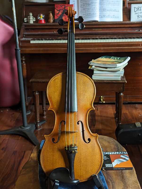 Revived Old French Strad Copy Antique 4/4 Violin Outfit | Reverb